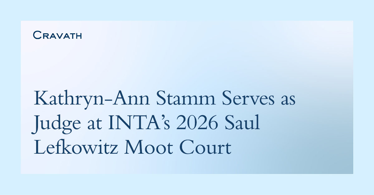 Kathryn-Ann Stamm Serves as Judge at INTA’s 2026 Saul Lefkowitz Moot ...