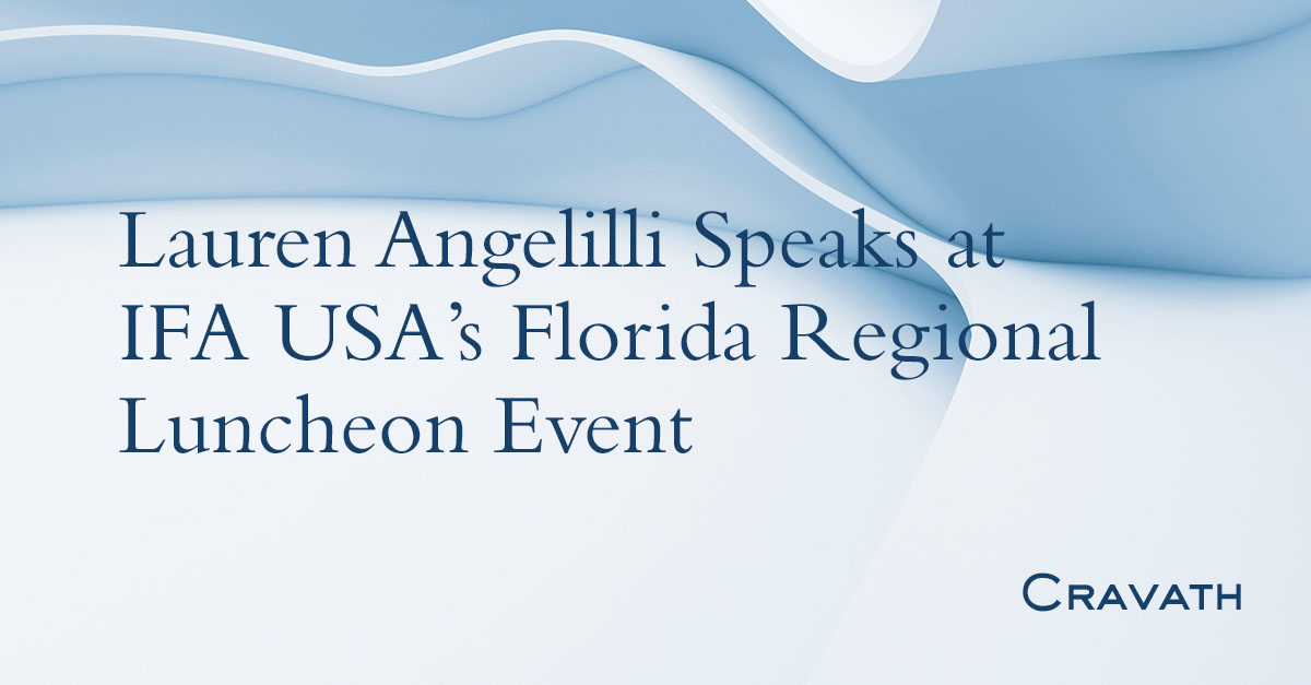 Lauren Angelilli Speaks at IFA USA’s Florida Regional Luncheon Event ...