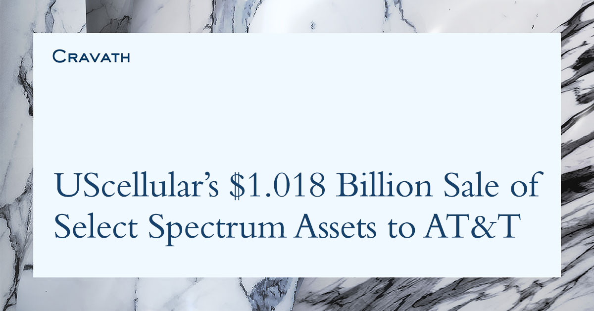 UScellular’s $1.018 Billion Sale of Select Spectrum Assets to AT&T ...