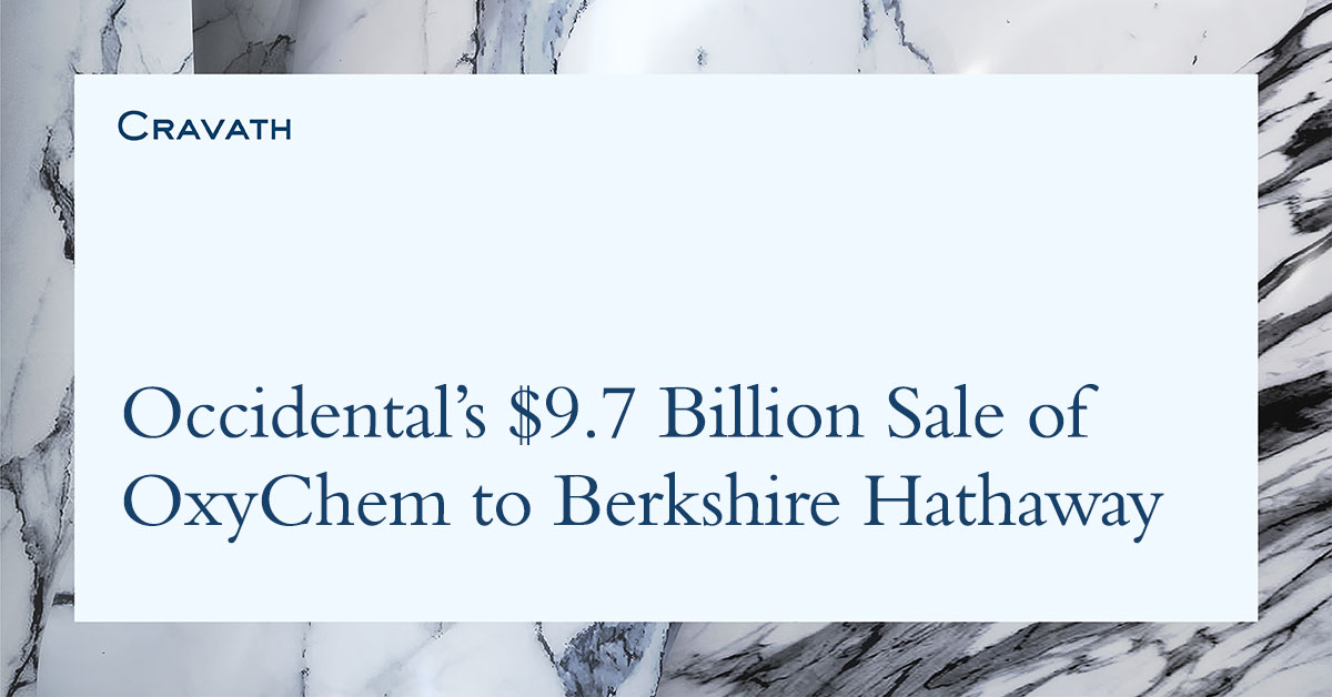 Occidental’s $9.7 Billion Sale of OxyChem to Berkshire Hathaway ...