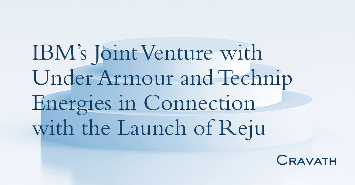 IBM’s Joint Venture with Under Armour and Technip Energies in ...