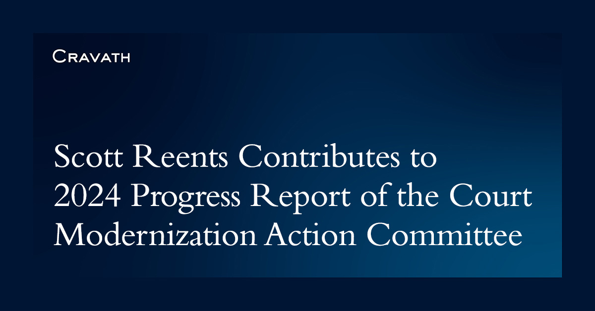 Scott Reents Contributes to 2024 Progress Report of the Court ...