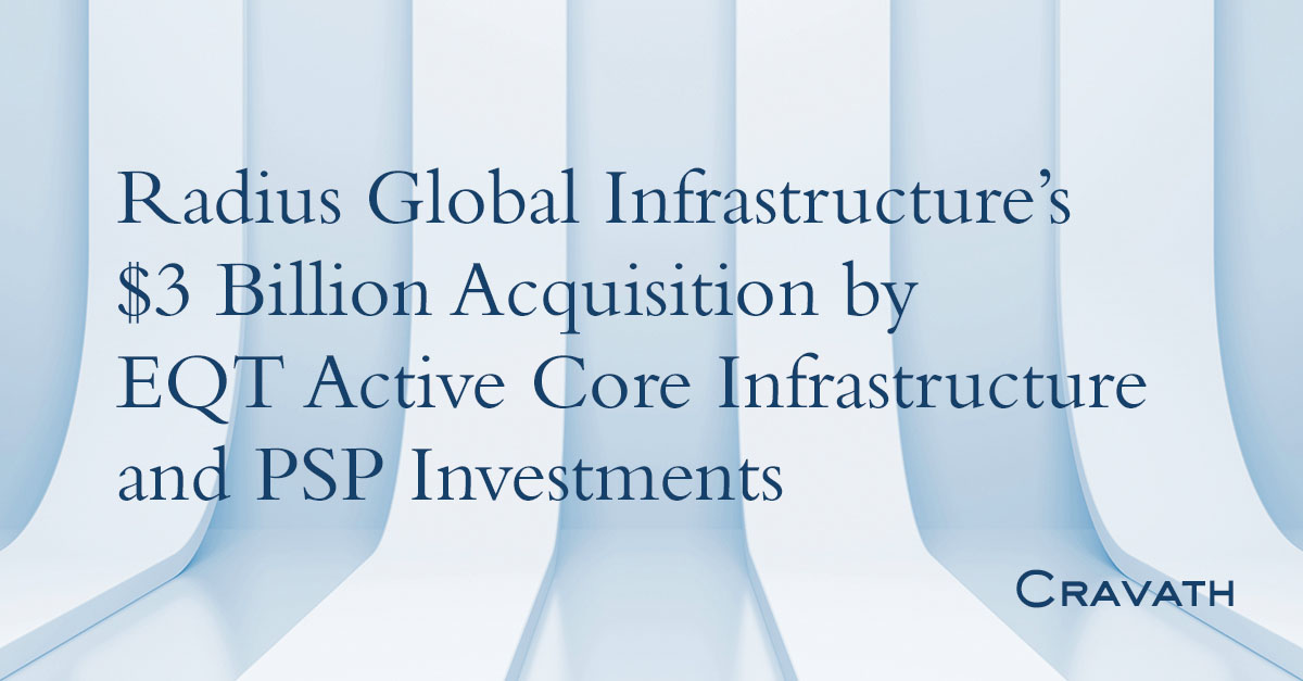 Radius Global Infrastructure’s $3 Billion Acquisition by EQT Active ...