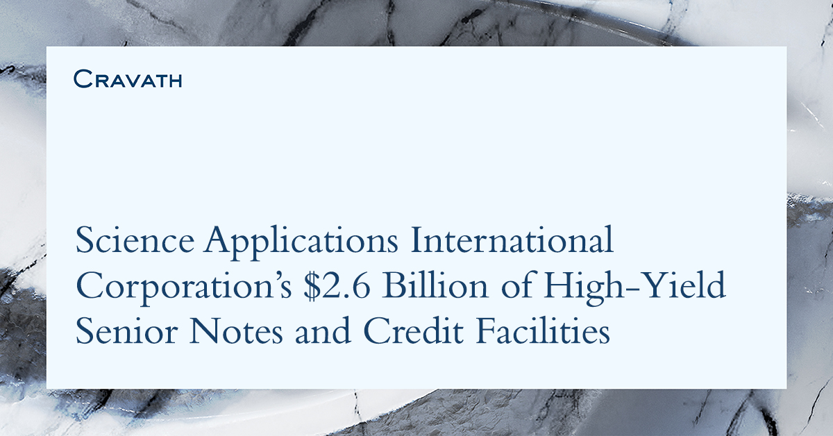 Science Applications International Corporation’s $2.6 Billion of High ...